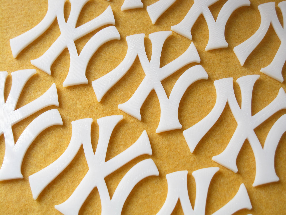 Custom made 3D Baseball Helmet Decal. 3D Printed Team Logo decal 9 pcs+ ...